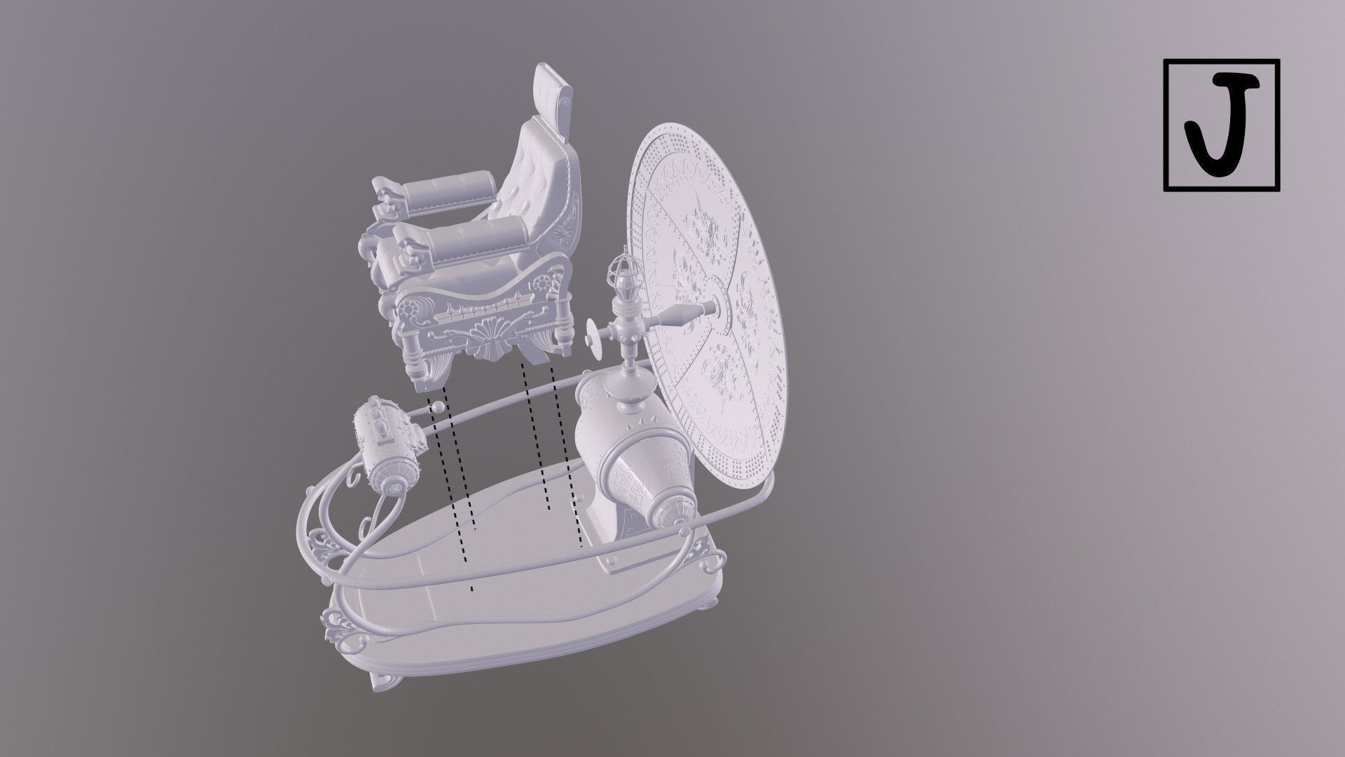 The Time Machine 3D model 3D printable rigged | CGTrader