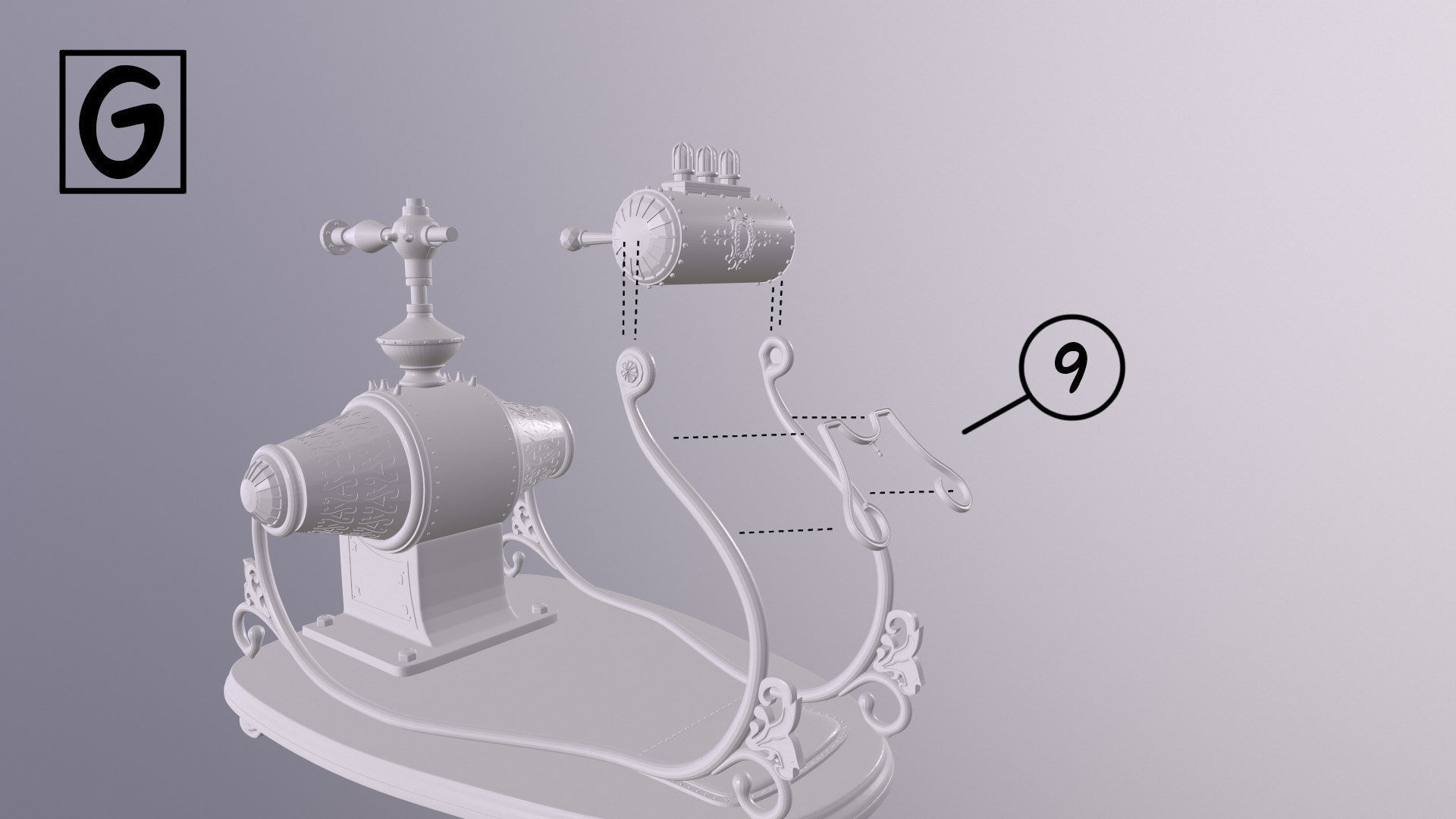 The Time Machine 3D model 3D printable rigged | CGTrader