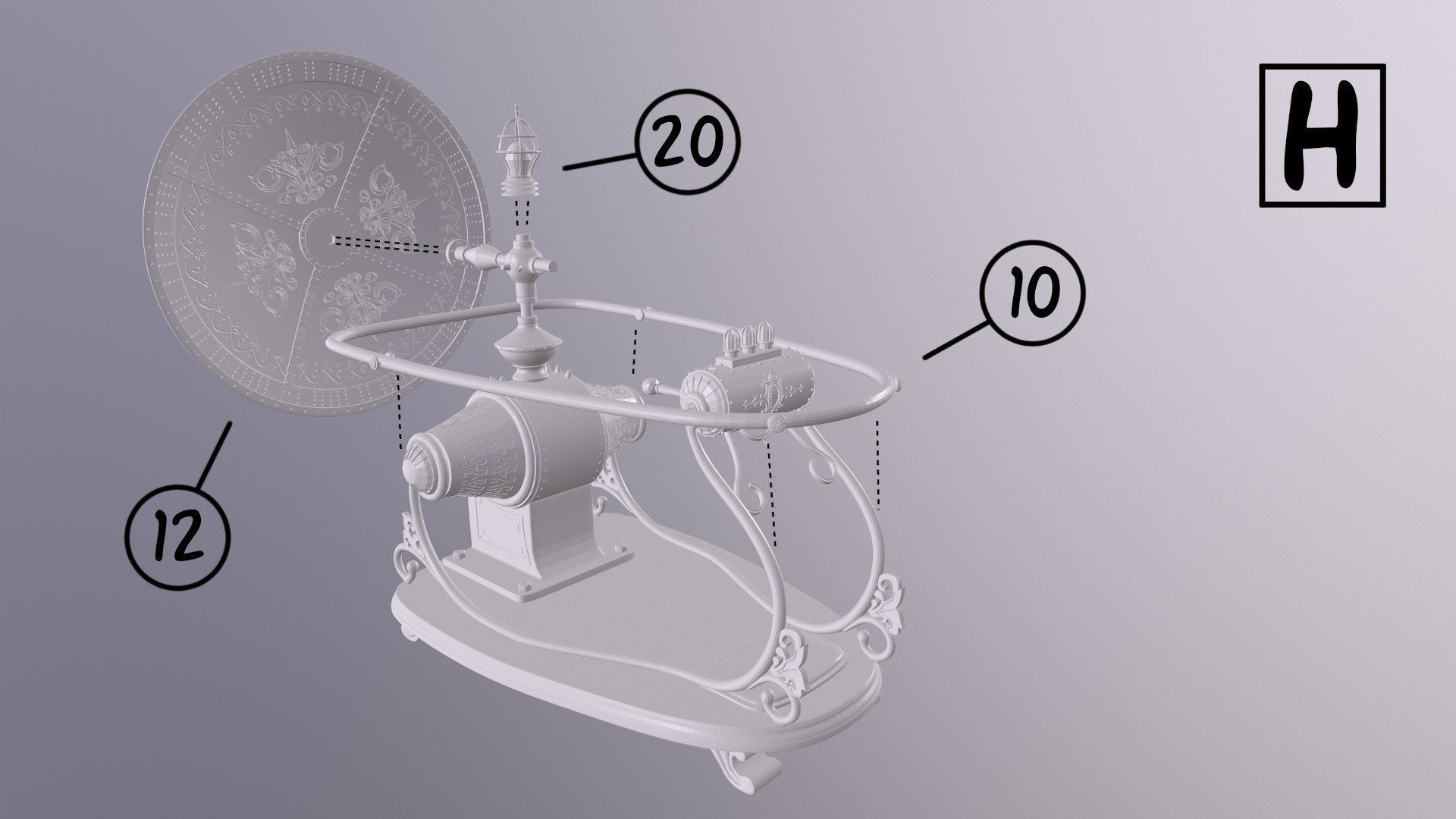 The Time Machine 3D model 3D printable rigged | CGTrader