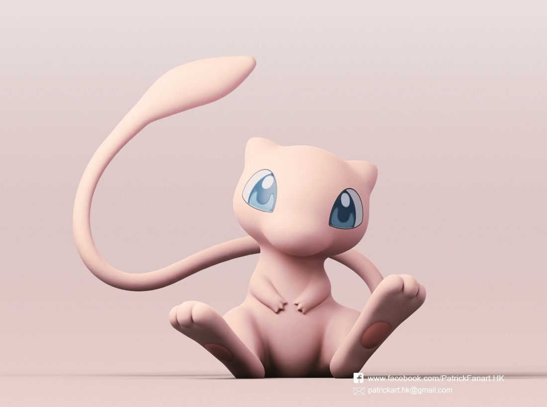 Mew-Pokemon pokemon character free 3D model 3D printable | CGTrader
