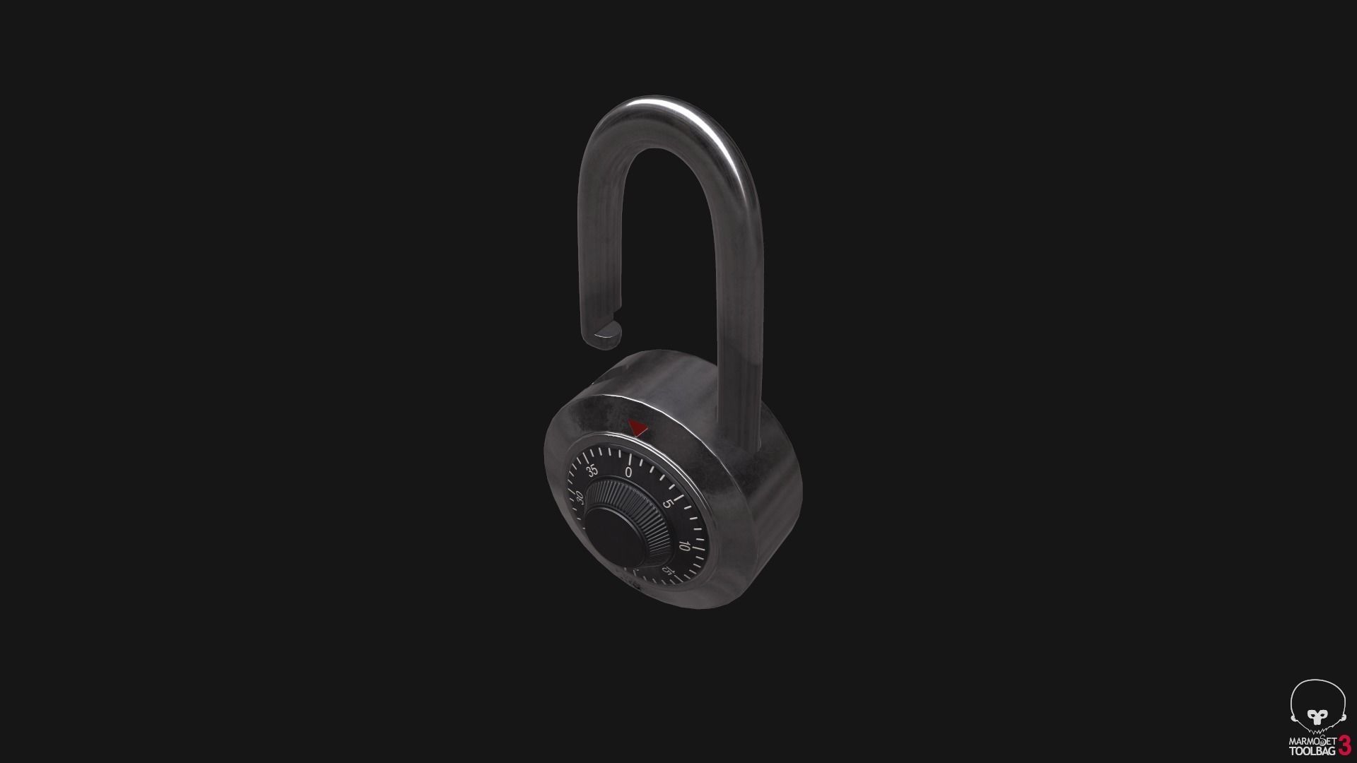 3D model The Combination Padlock VR / AR / low-poly | CGTrader