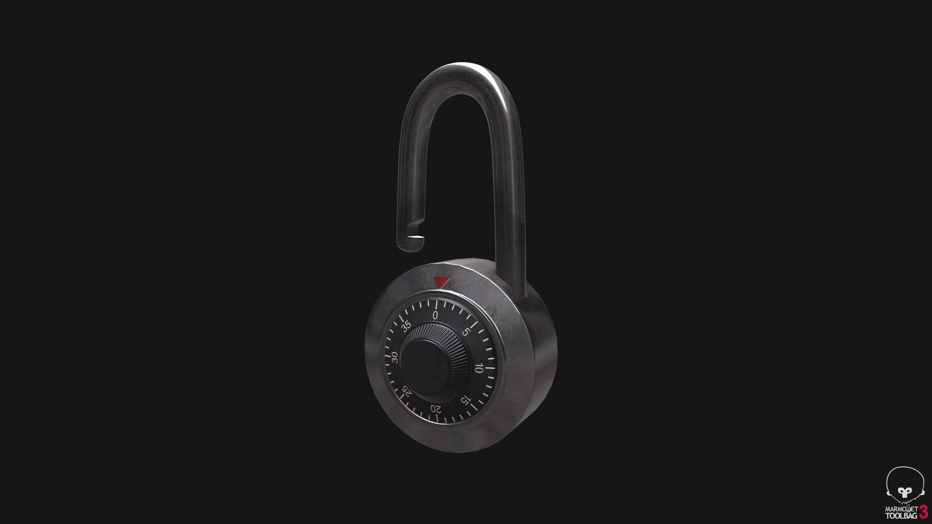 3D model The Combination Padlock VR / AR / low-poly | CGTrader