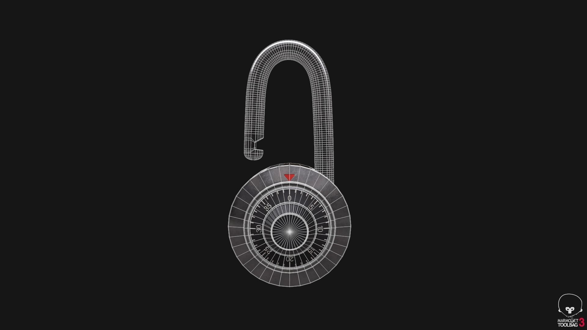 3D model The Combination Padlock VR / AR / low-poly | CGTrader