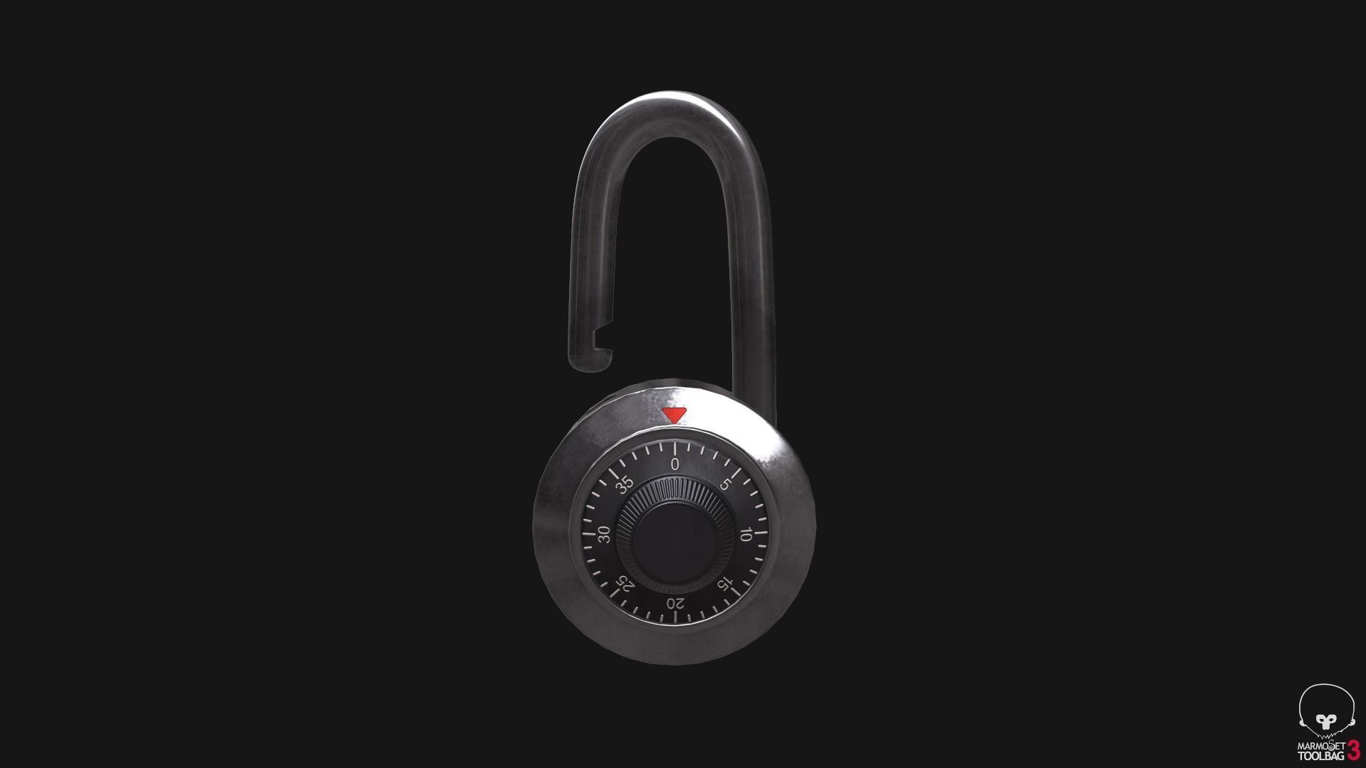 3D model The Combination Padlock VR / AR / low-poly | CGTrader