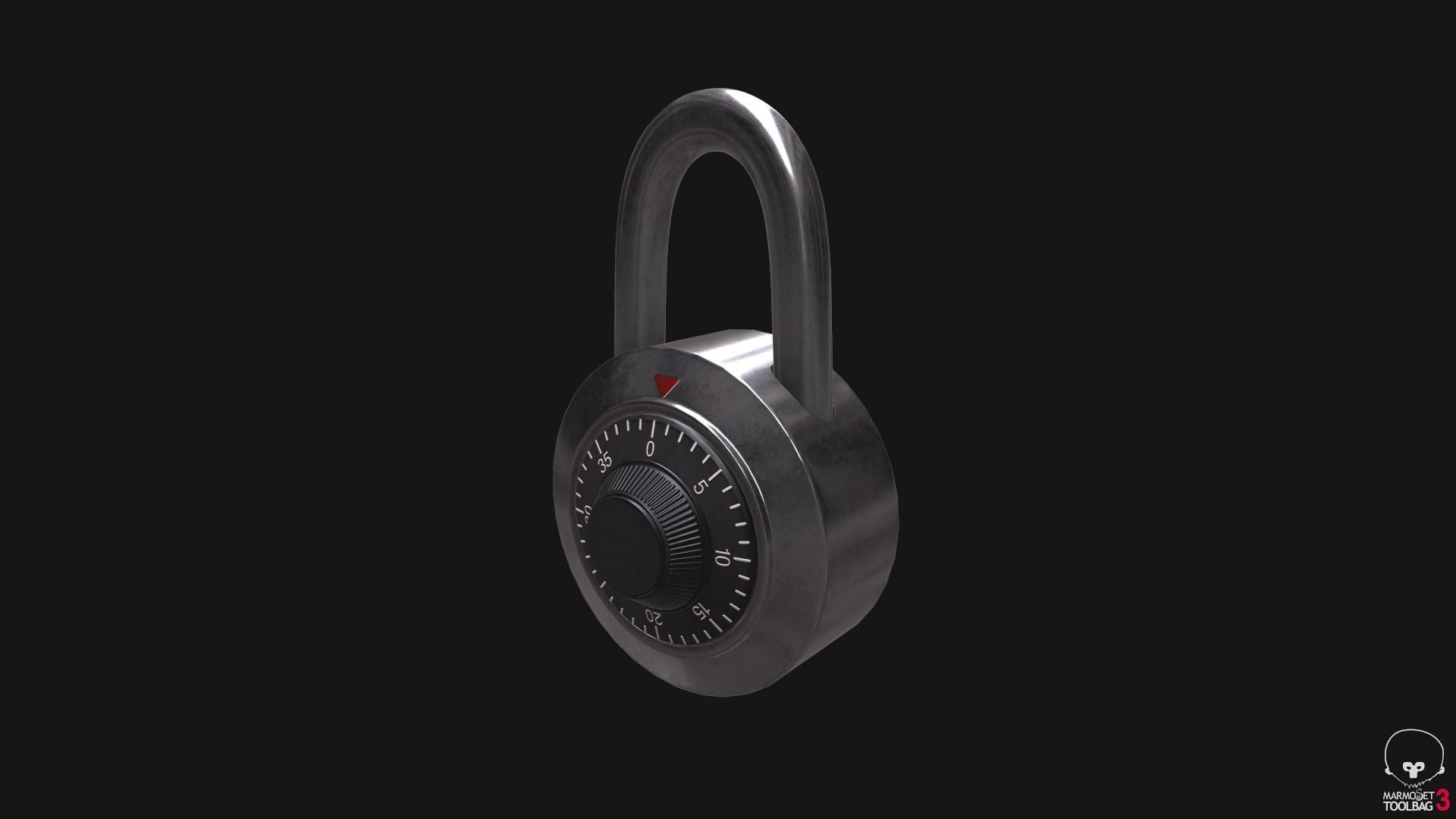 3D model The Combination Padlock VR / AR / low-poly | CGTrader