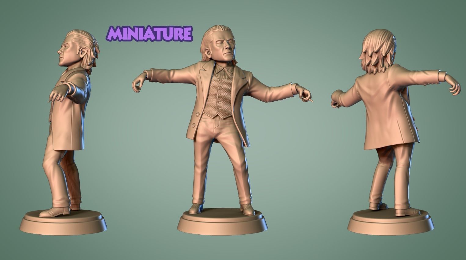 Joker Joaquin Phoenix Fanart Miniature -Mini Fanart 3D model 3D ...