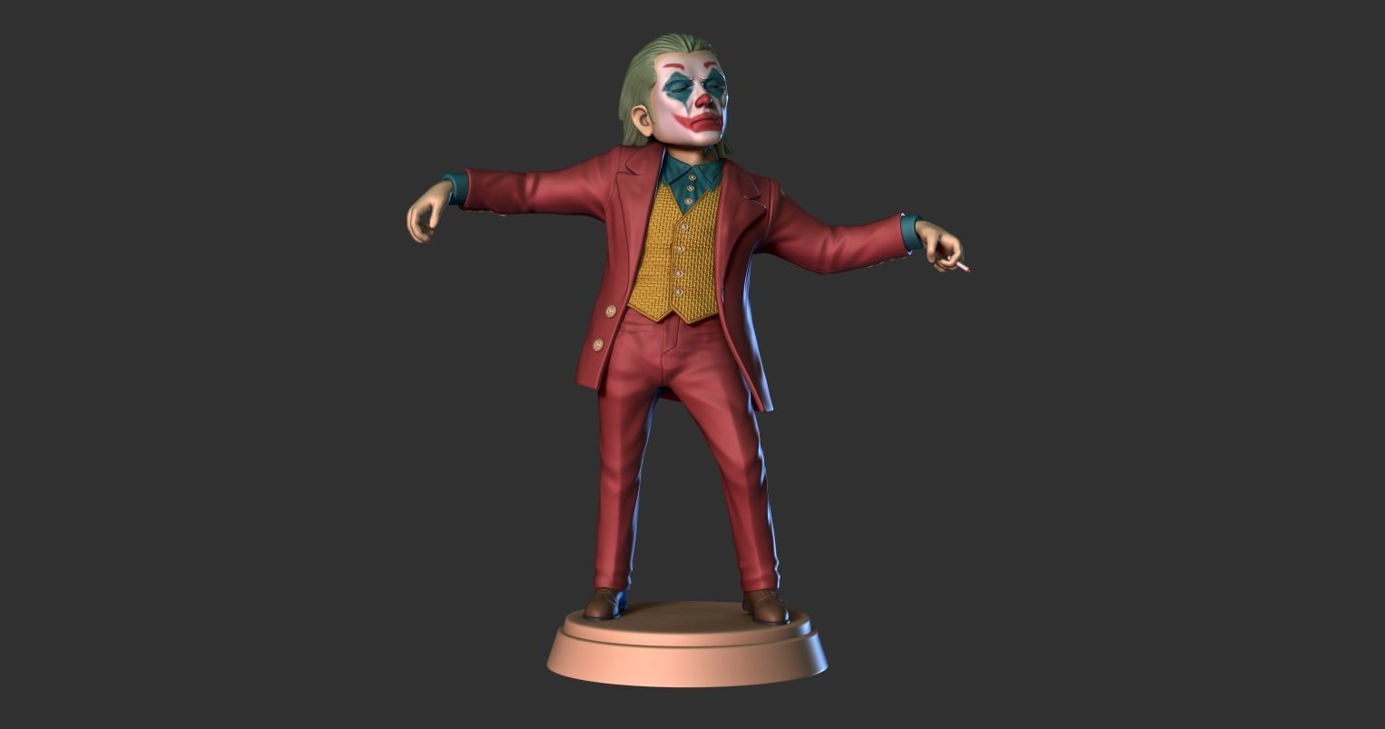Joker Joaquin Phoenix Fanart Miniature -Mini Fanart 3D model 3D ...