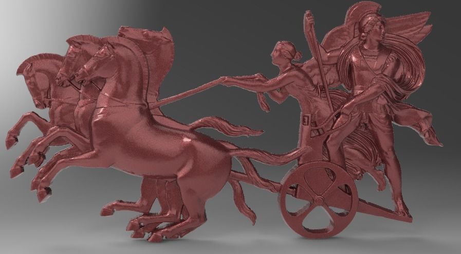 chariot 3D model 3D printable | CGTrader