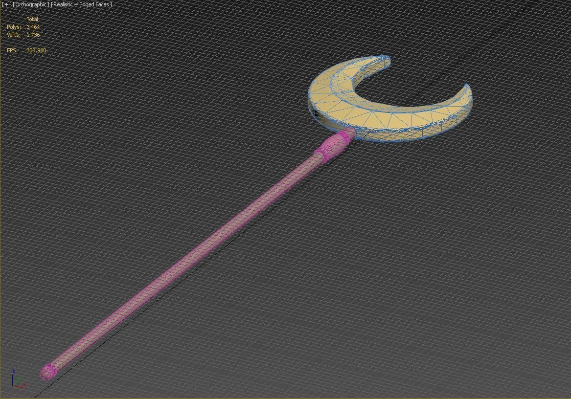 Touhou Project Mima Stave Cosplay Weapon Prop 3D model 3D printable ...