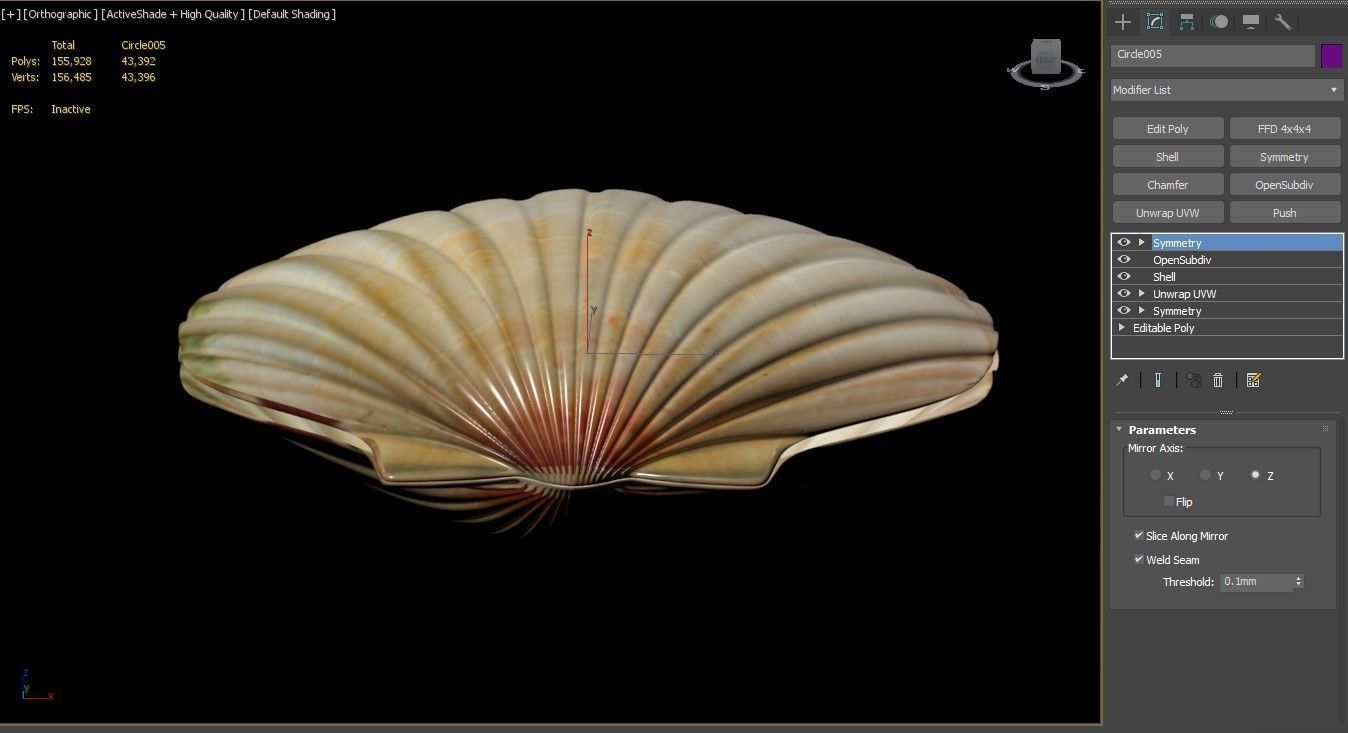 3D model Seashell 3d model VR / AR / low-poly | CGTrader