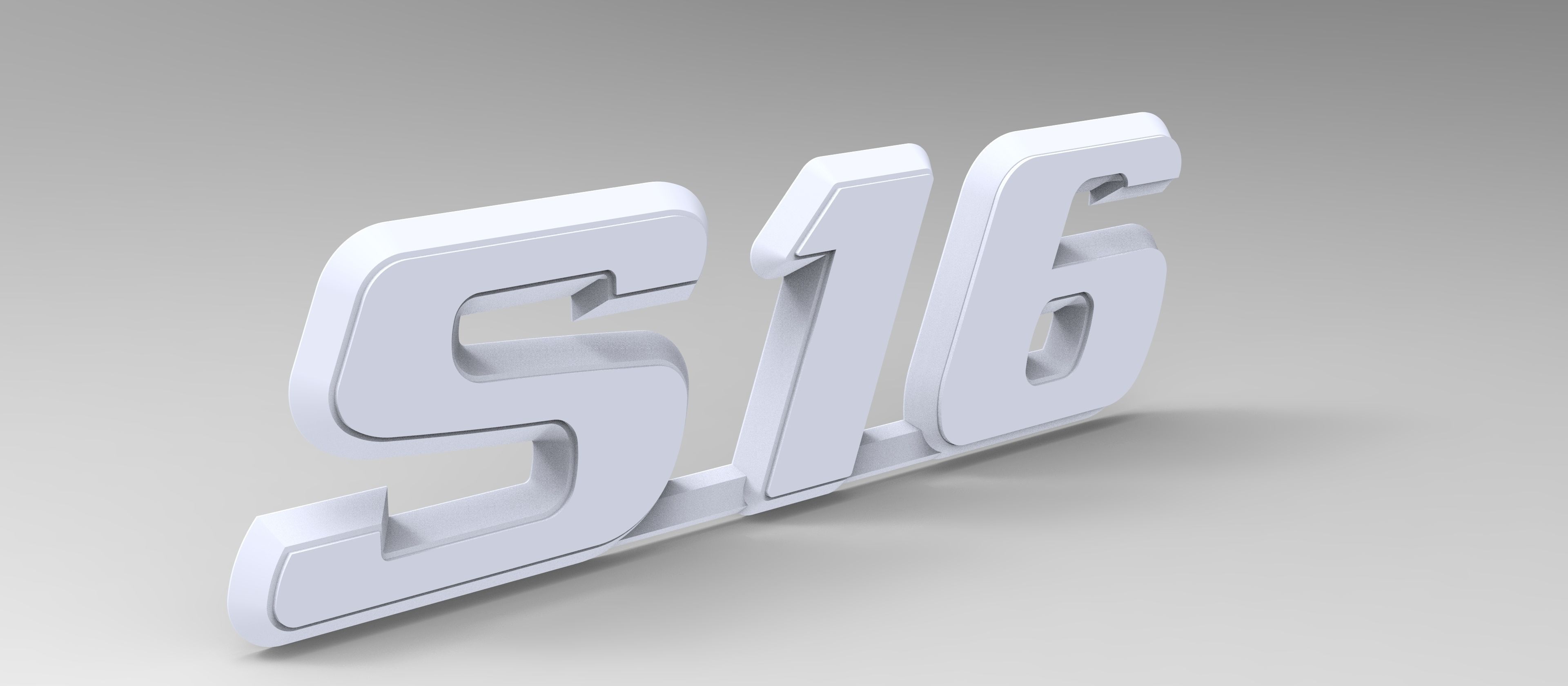 S16 MONOGRAMME PEUGEOT 106 and 306 3D model 3D printable | CGTrader
