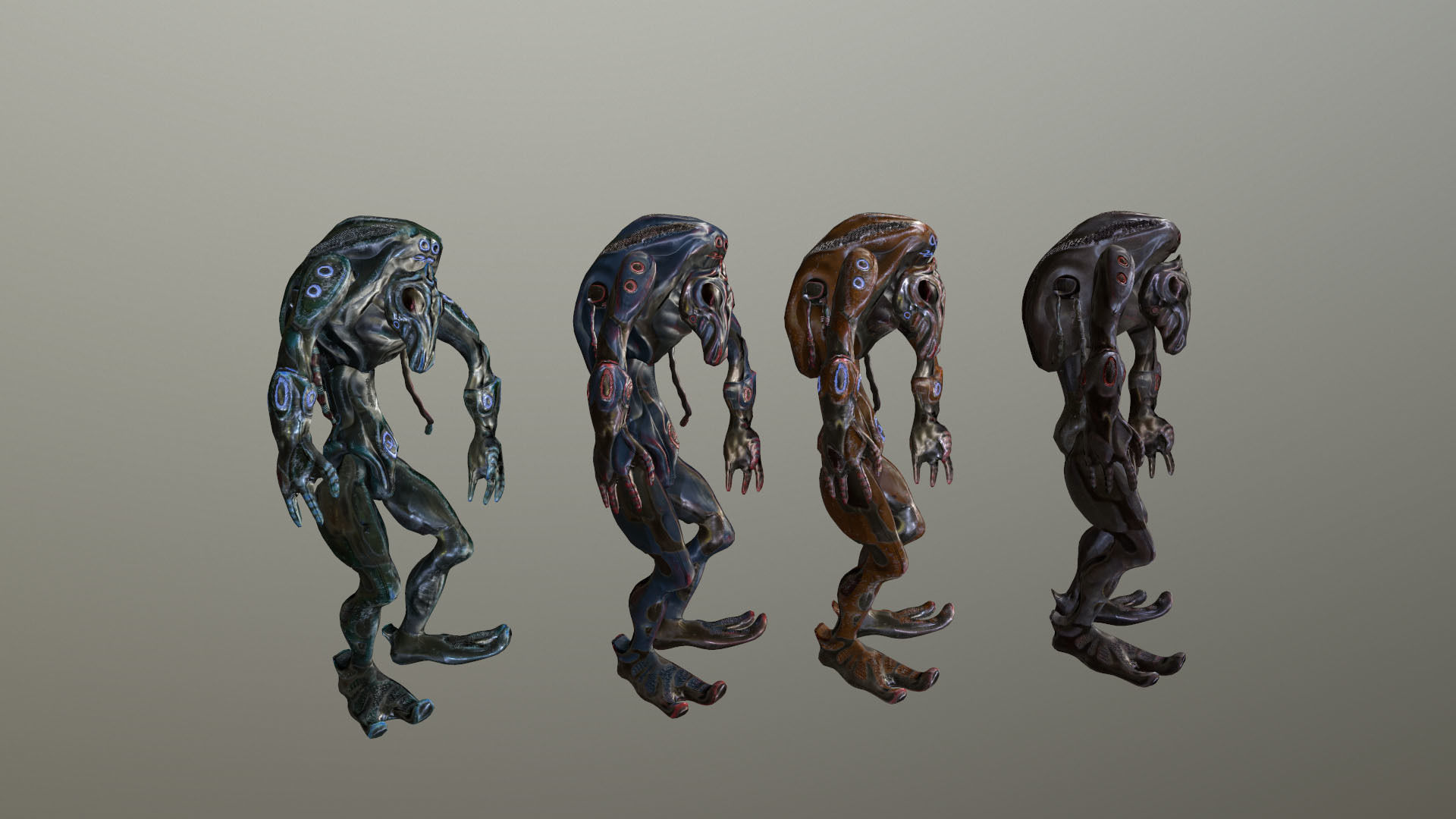 3D model SciFi Alien Warrior VR / AR / low-poly rigged animated | CGTrader