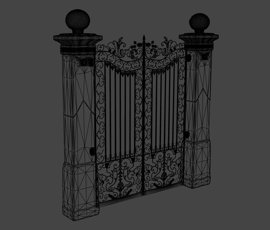 Old Gate 3D model | CGTrader