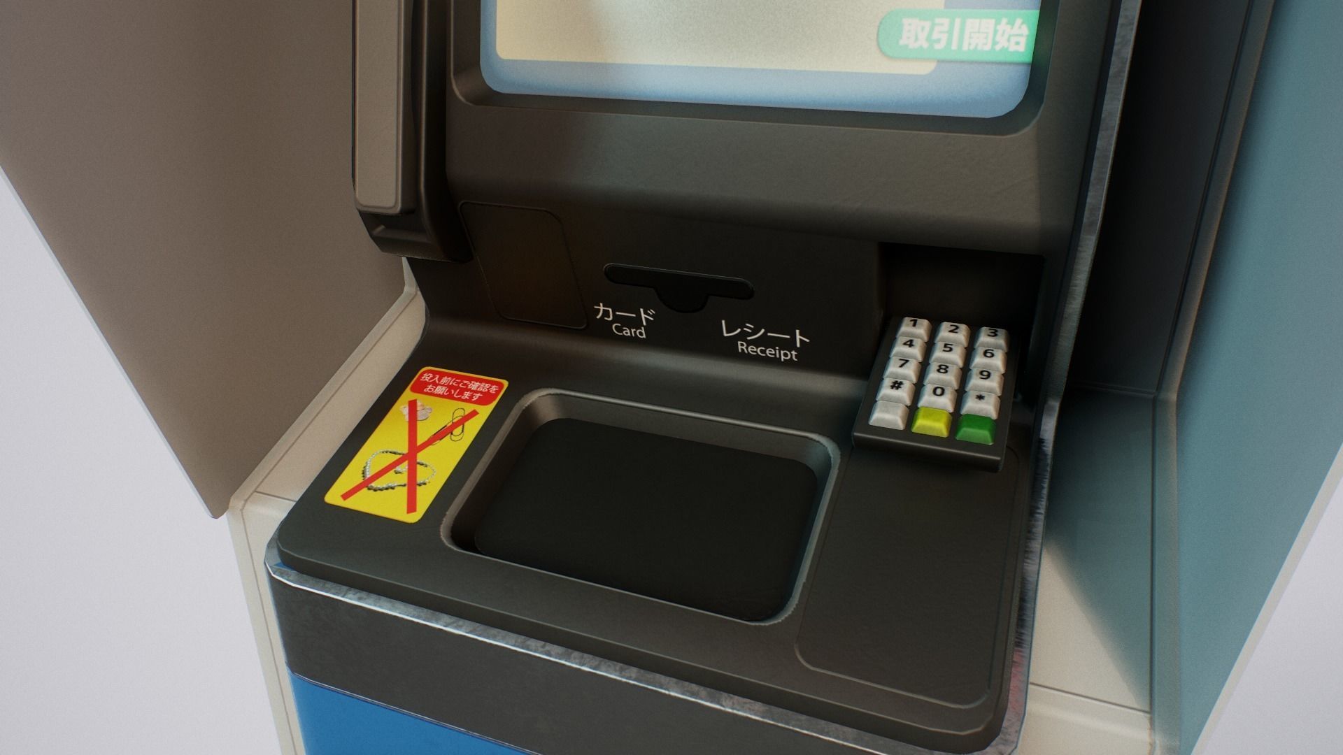 3D model Japanese ATM VR / AR / low-poly | CGTrader