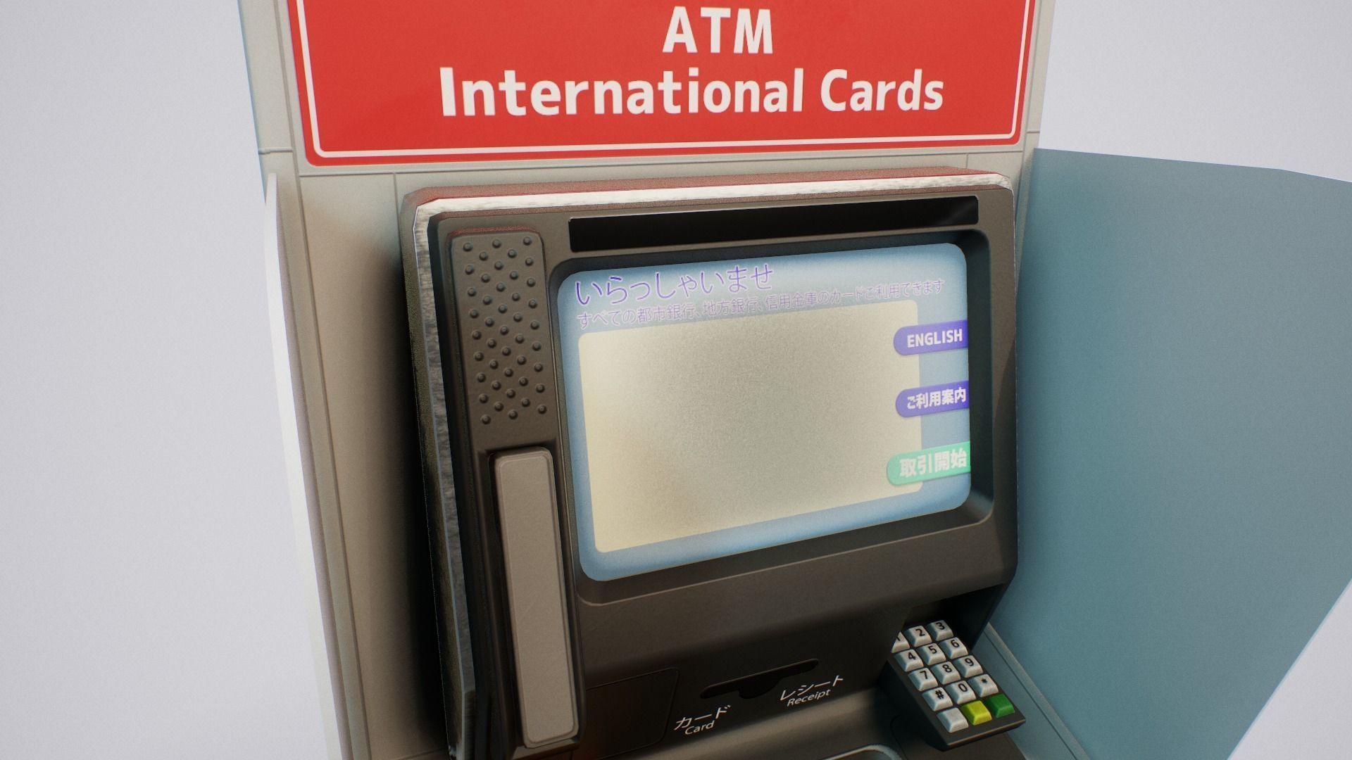 3D model Japanese ATM VR / AR / low-poly | CGTrader