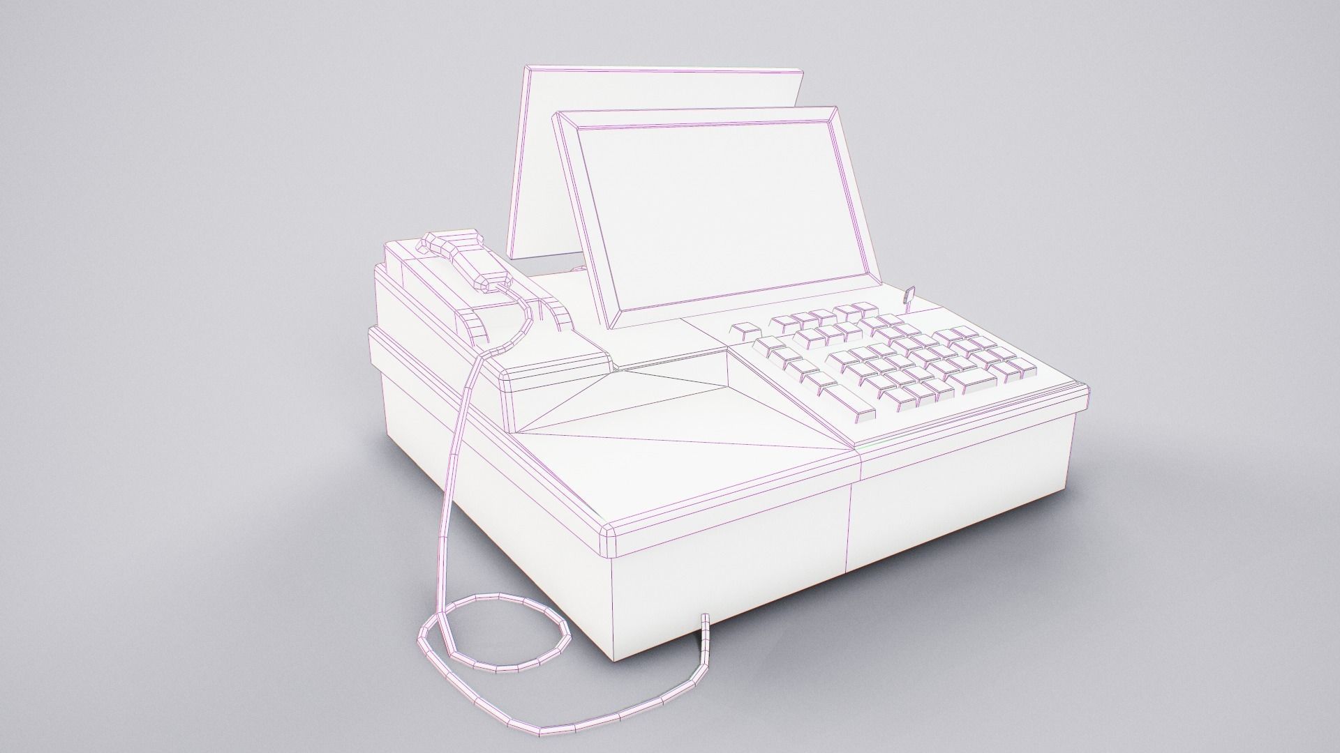 3D model Japanese Cash Register VR / AR / low-poly | CGTrader