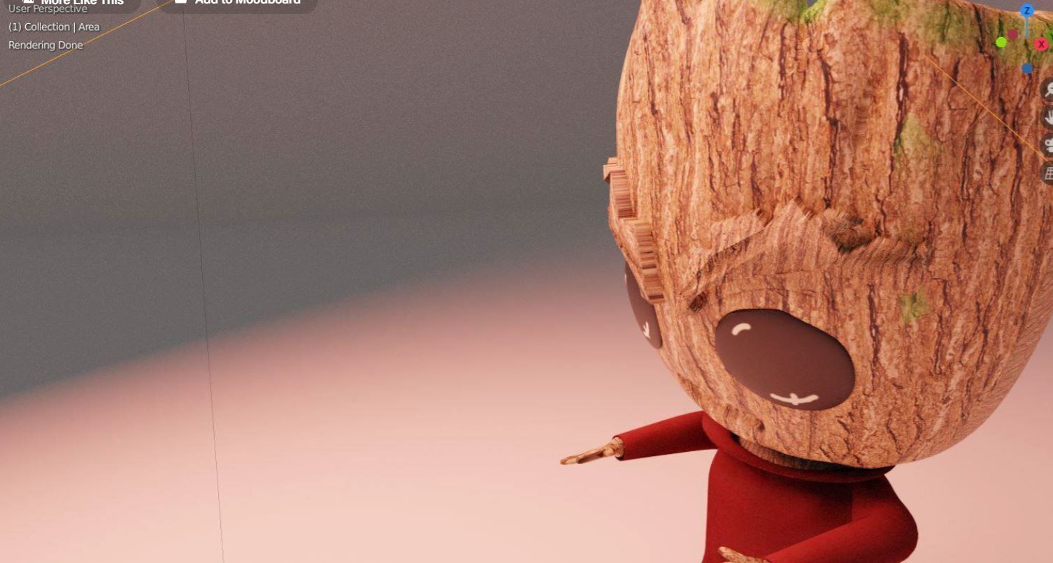 Angry baby groot from guardians of the galaxy 3D model 3D printable ...