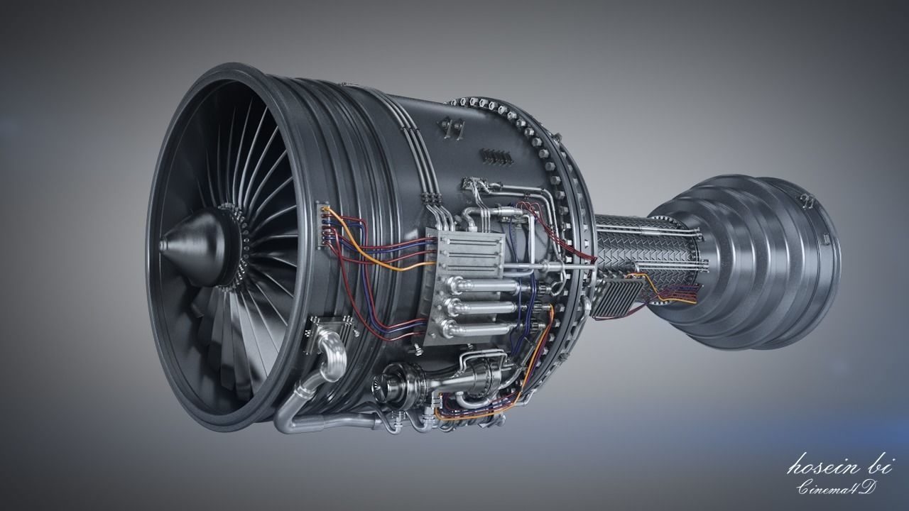 engine jet pack 3D model | CGTrader