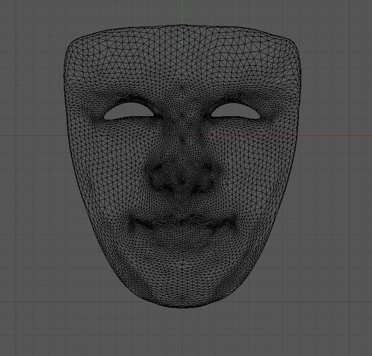 smile mask free 3D model | CGTrader
