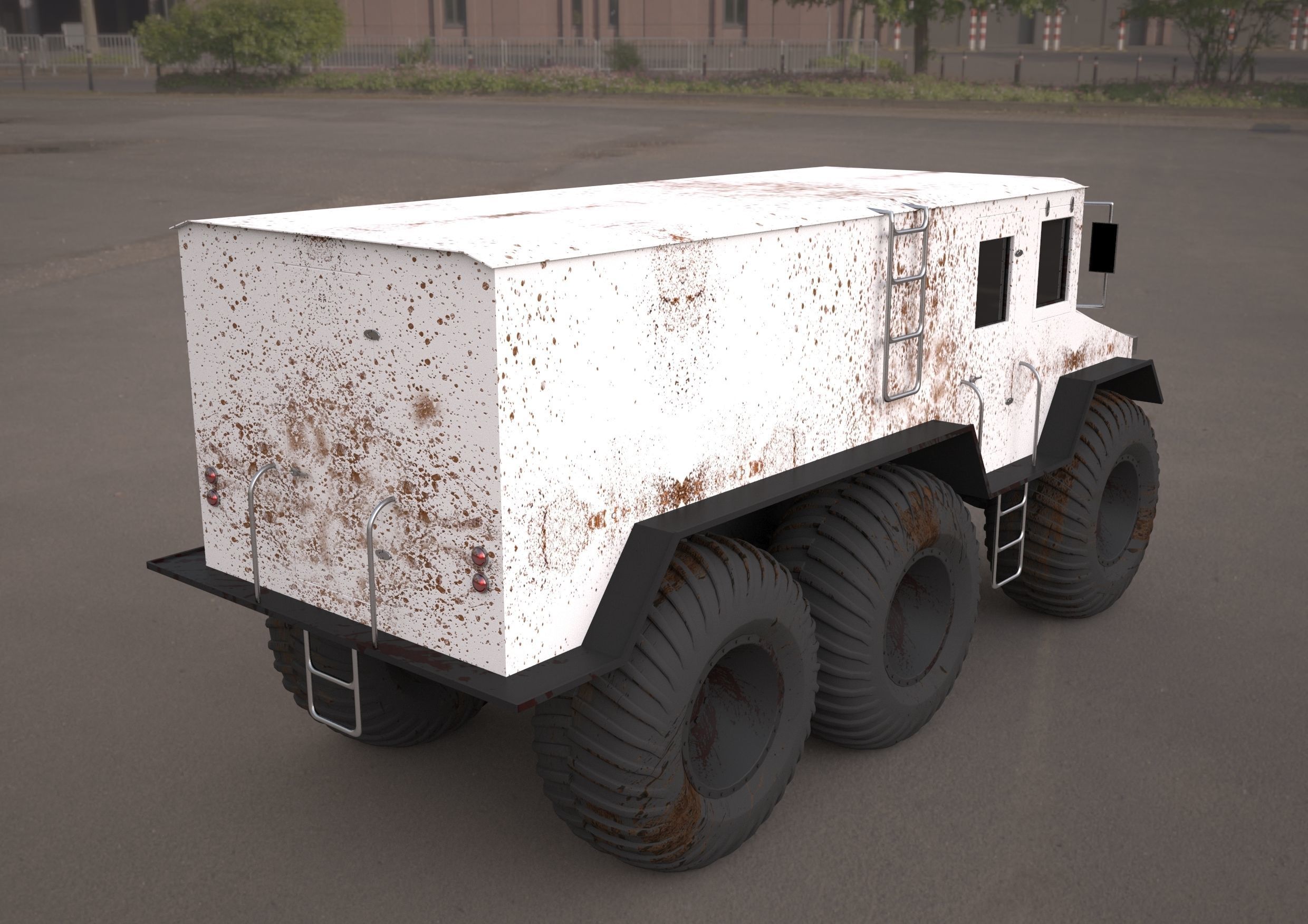 burlak amphibious atv 3d model 3D model | CGTrader