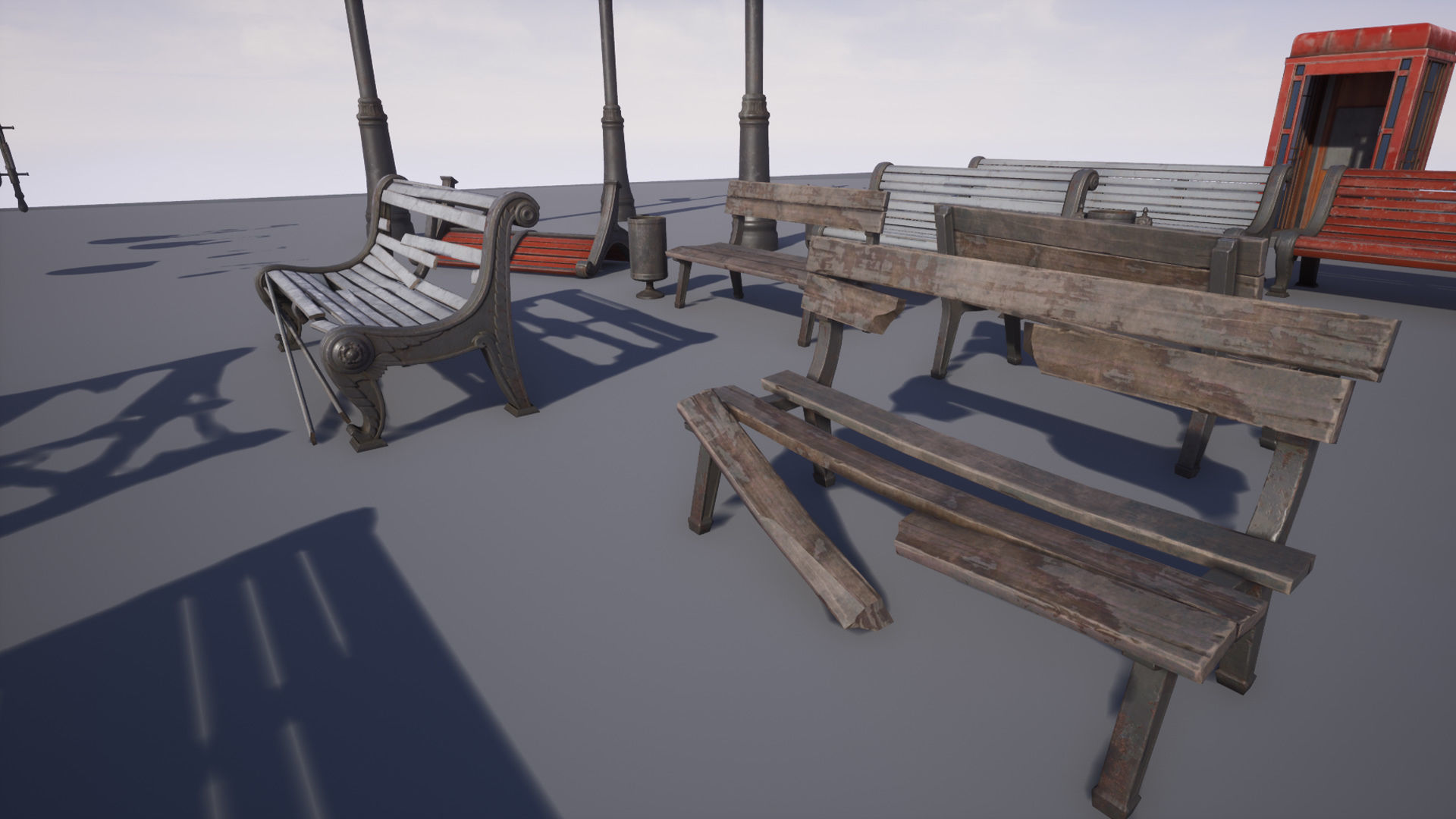 3D model Street Prop Pack VR / AR / low-poly | CGTrader