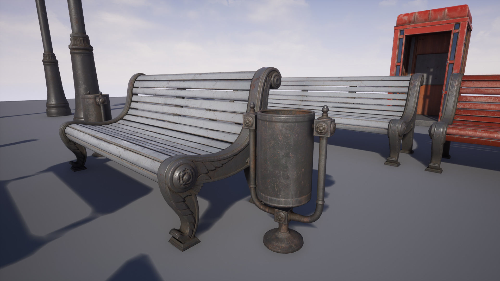 3D model Street Prop Pack VR / AR / low-poly | CGTrader