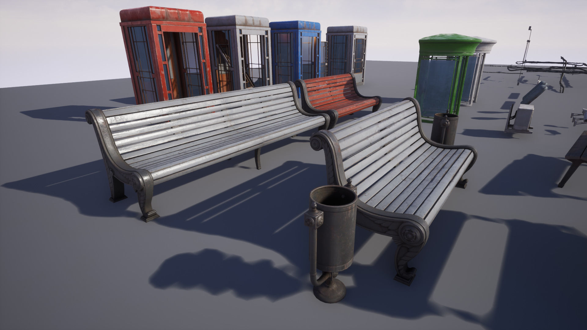 3D model Street Prop Pack VR / AR / low-poly | CGTrader