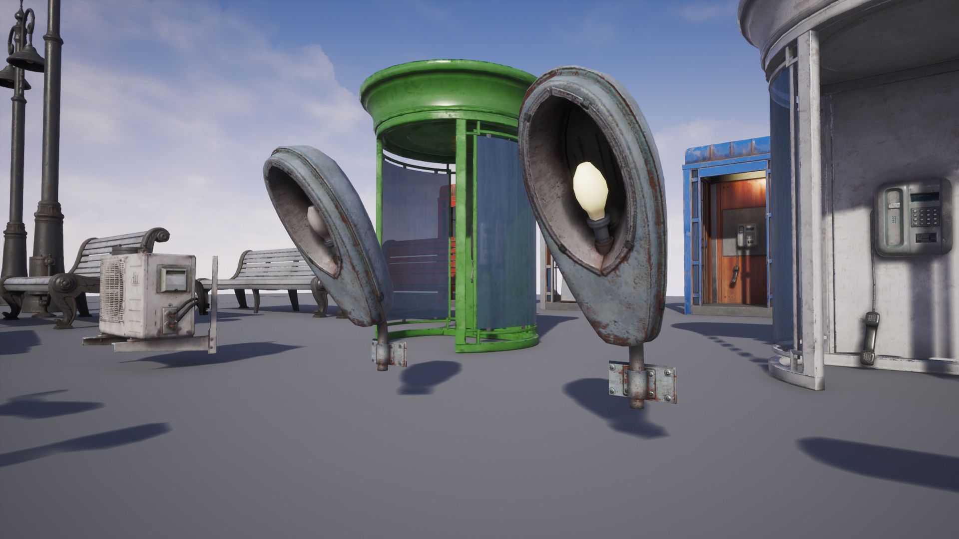 3D model Street Prop Pack VR / AR / low-poly | CGTrader