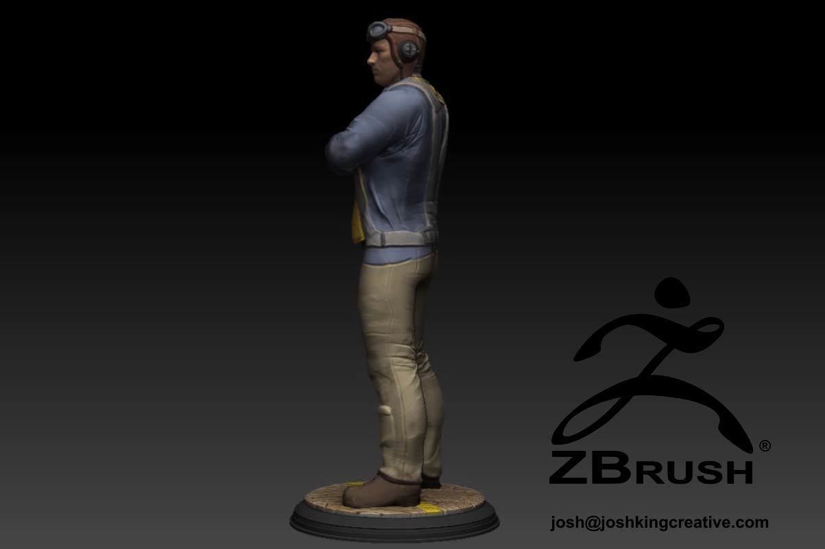 WW2 Navy Gunner 3D model 3D printable | CGTrader