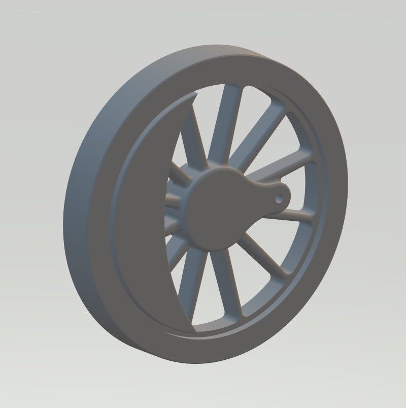 Tkh1 locomotive wheels 3D model 3D printable | CGTrader