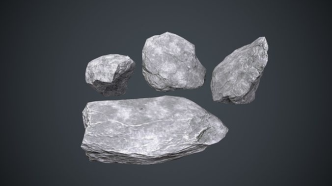 3D model Stone Rock Pack 2 VR / AR / low-poly | CGTrader