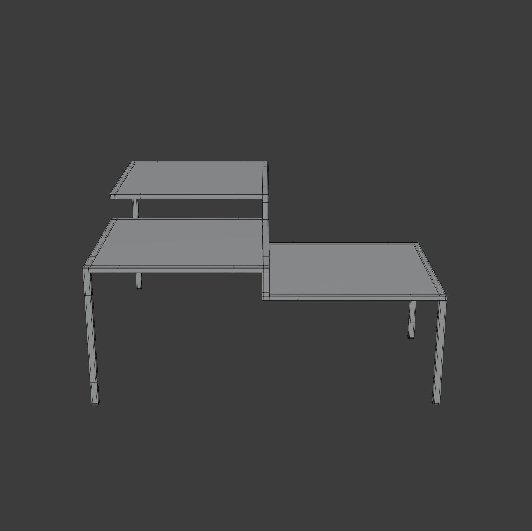 7400 mm Table 3D model | CGTrader