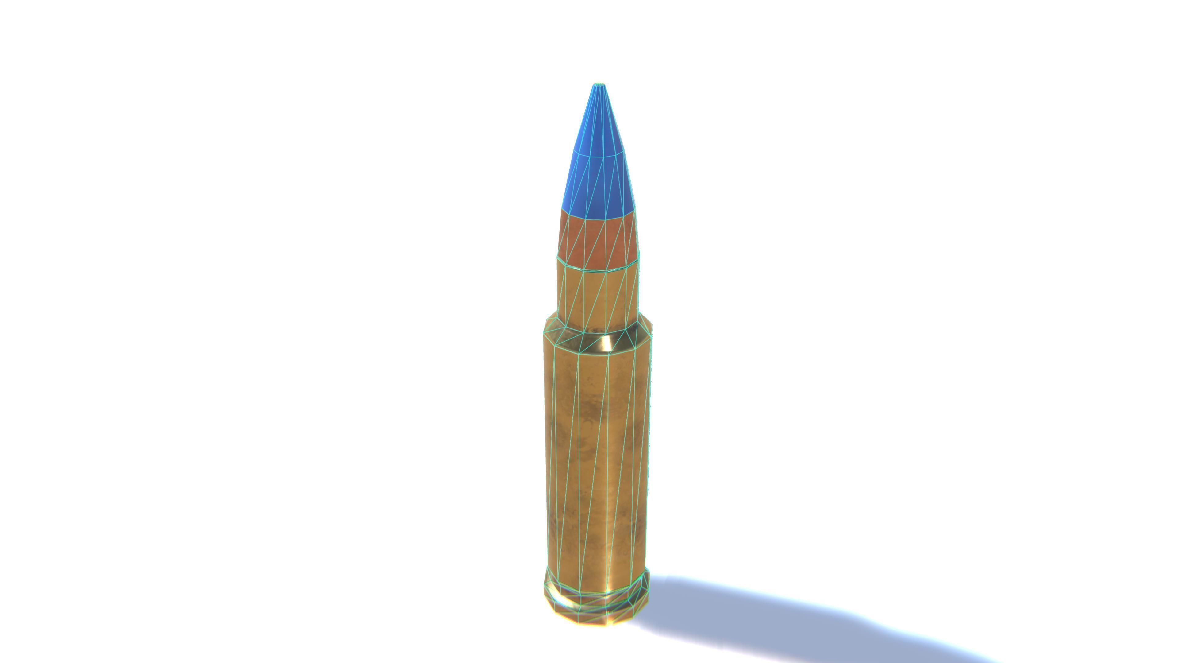 3D model 5-7x28 Ammo VR / AR / low-poly | CGTrader