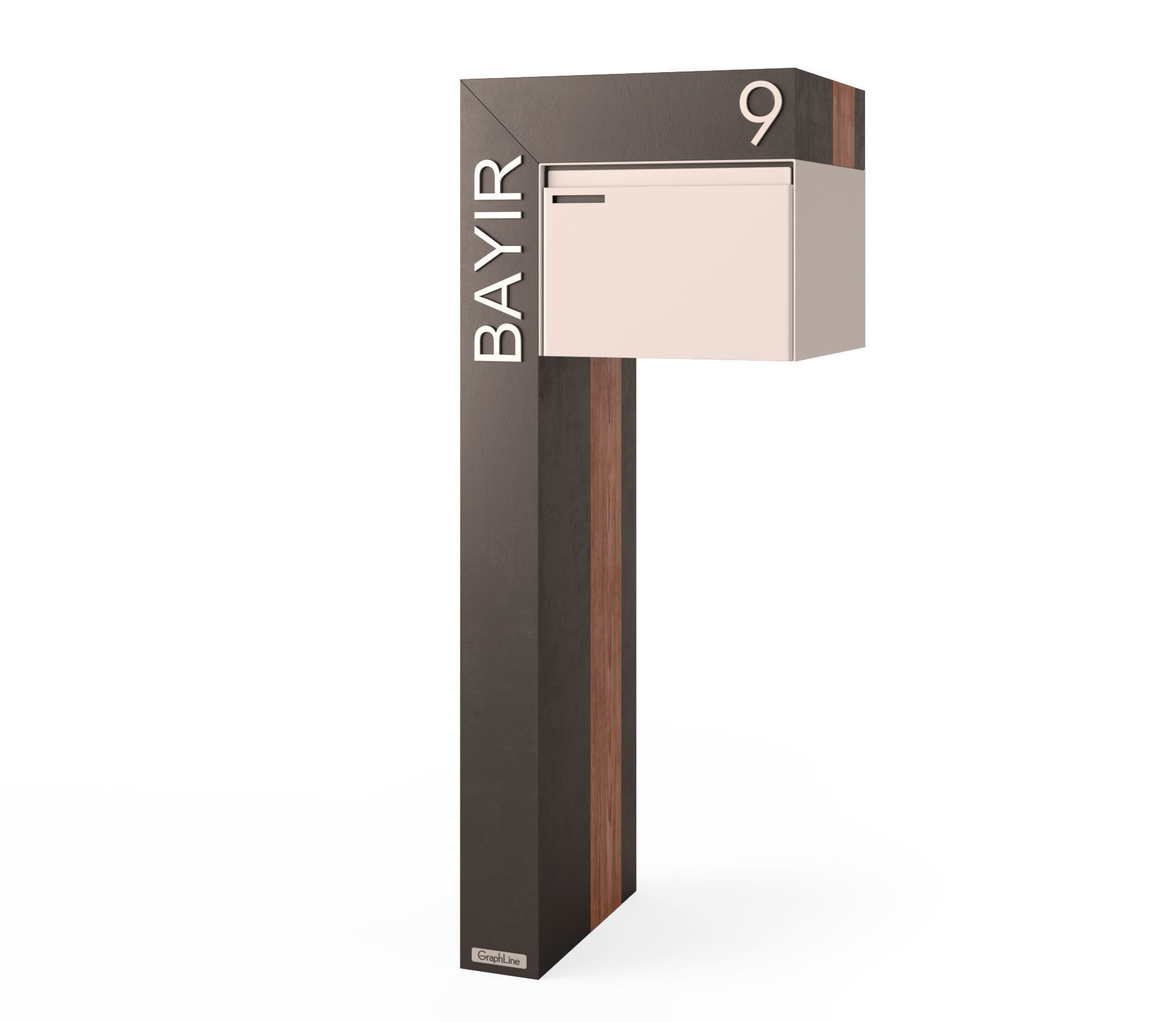 Letterbox - Litter bin - Lights - Set 4 3D model | CGTrader