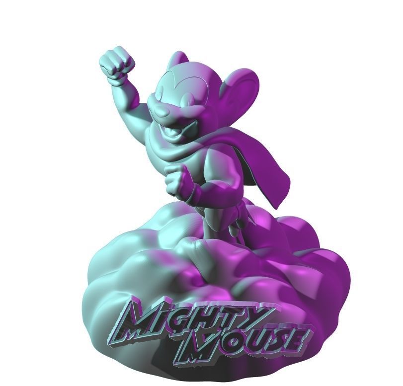 Super Mouse Mighty Mouse Hero Disney cartoon 3D model 3D printable ...