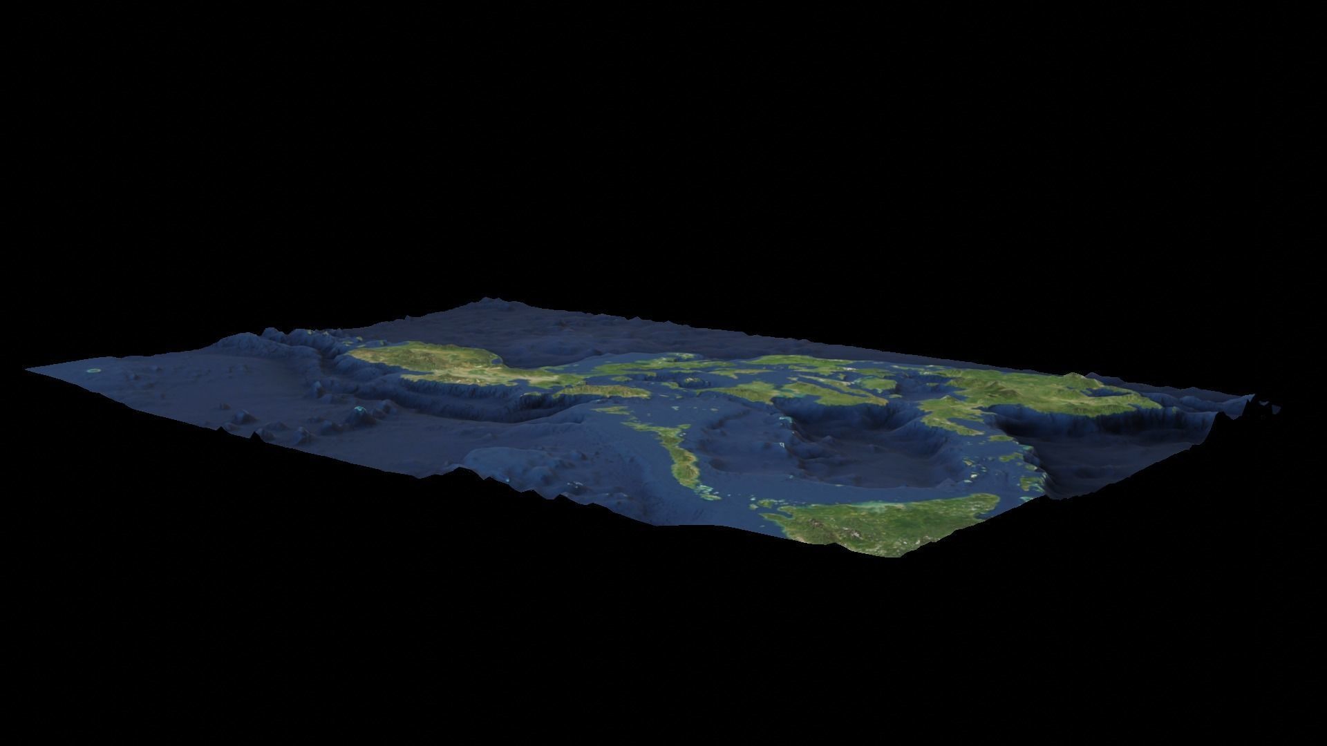 Philippines 3D Map Model OBJ FBX DAE STL PLY MTL Texture | CGTrader