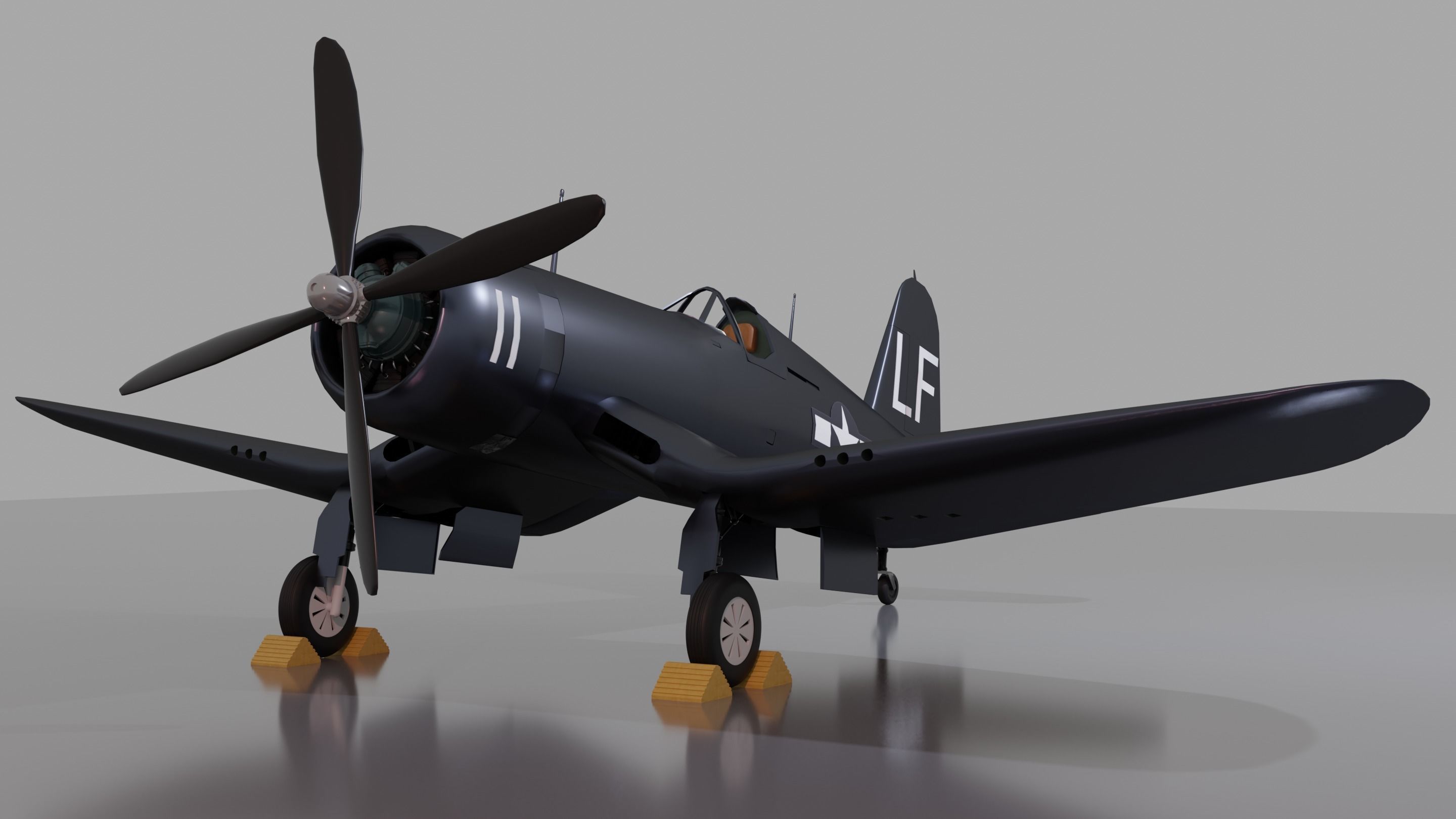Vought F4u Corsair 3D model | CGTrader