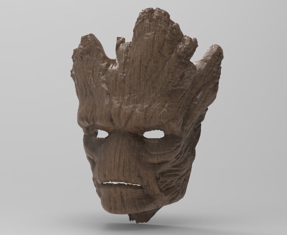 Mask - groot 3D model 3D printable | CGTrader