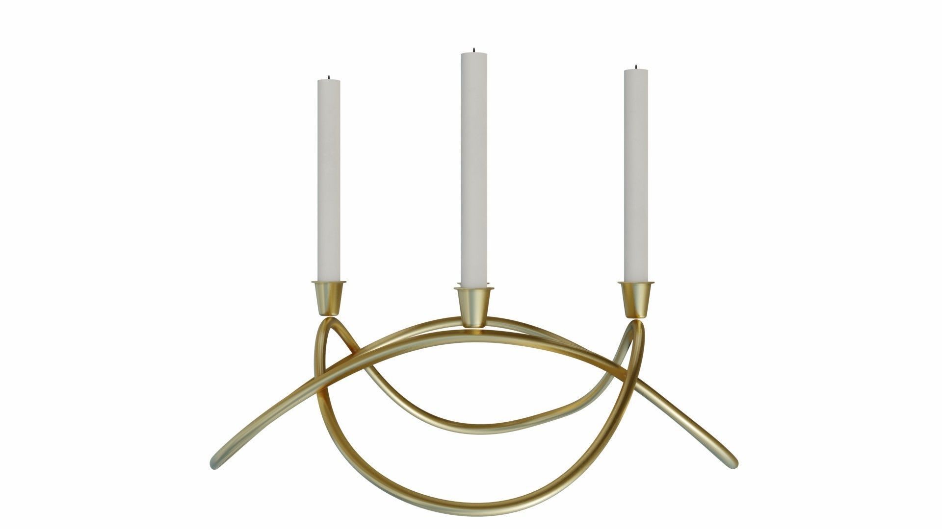 Curved candlestick 3D model | CGTrader