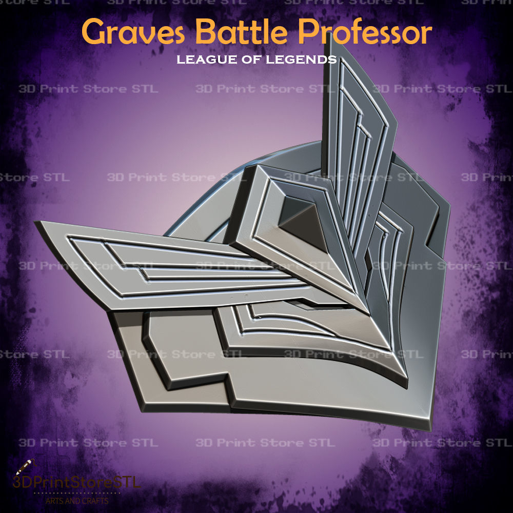 Graves Battle Professor Cosplay League of Legends - STL File 3D model ...