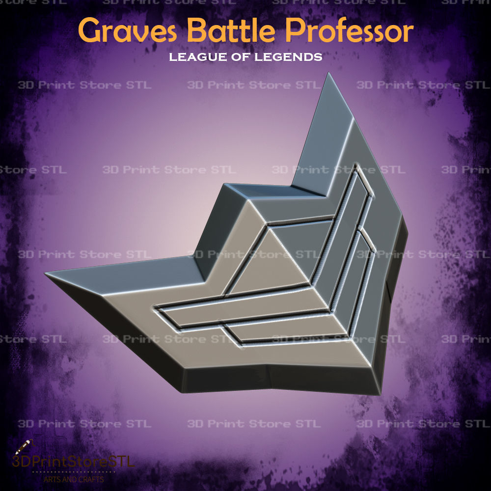 Graves Battle Professor Cosplay League of Legends - STL File 3D model ...