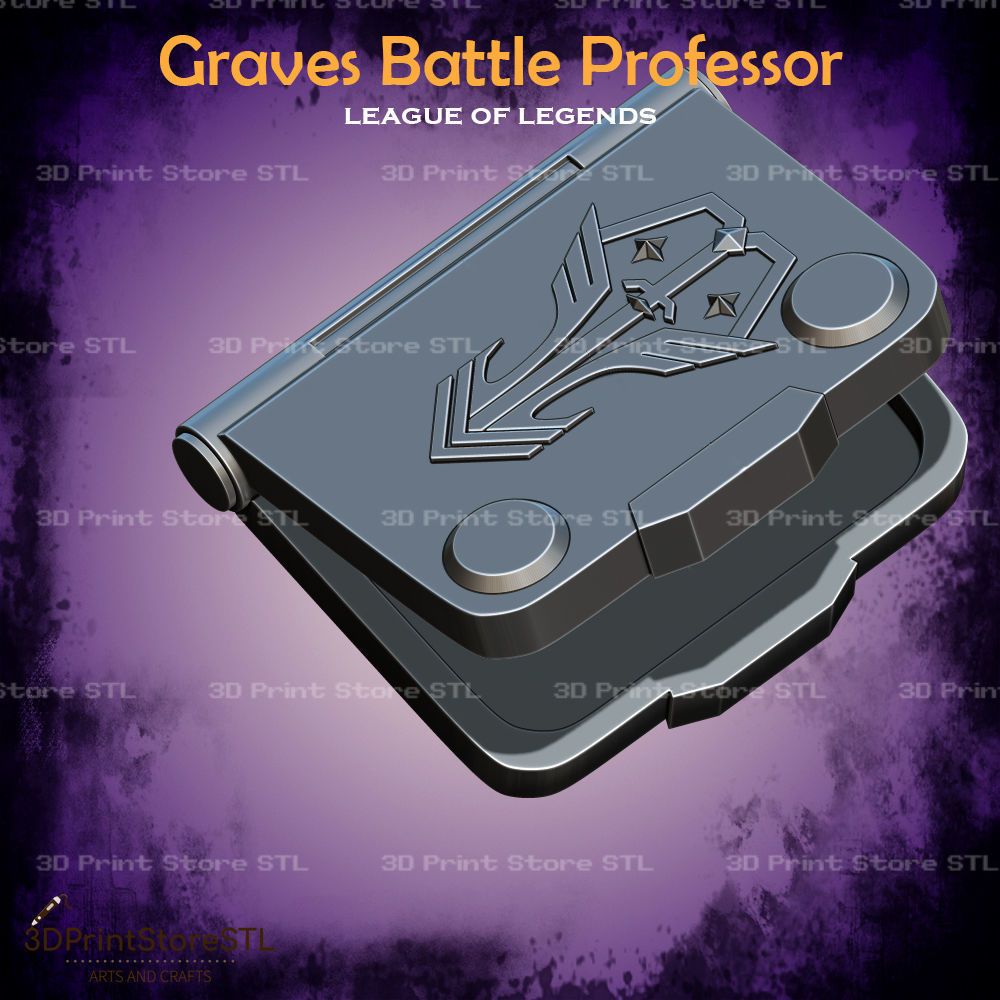 Graves Battle Professor Cosplay League of Legends - STL File 3D model ...