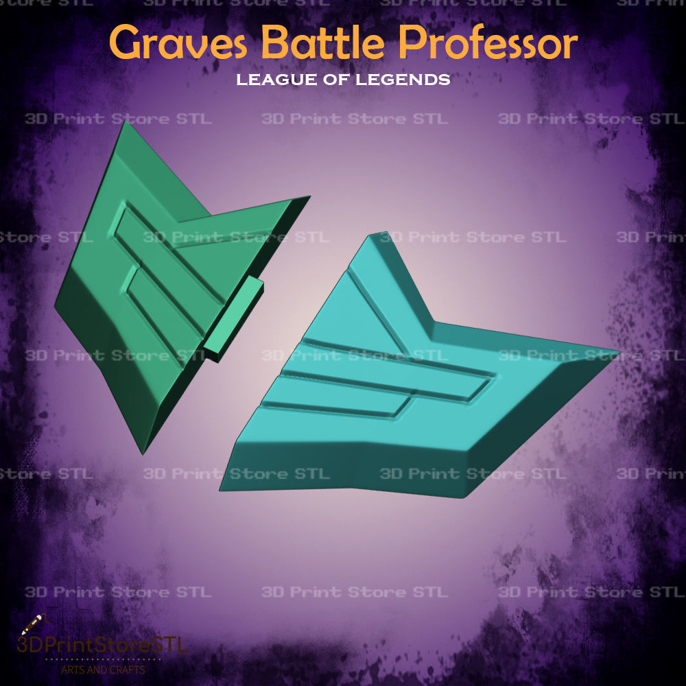 Graves Battle Professor Cosplay League of Legends - STL File 3D model ...