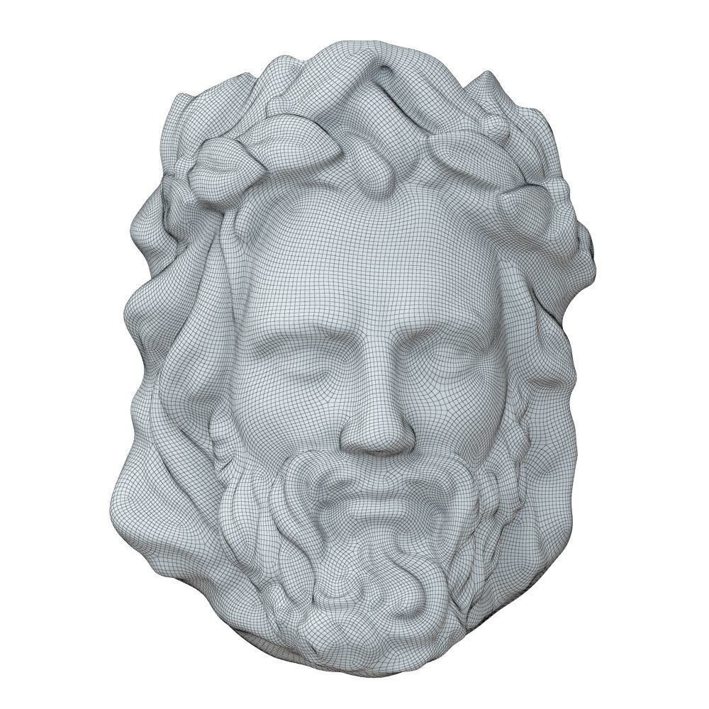 Zeus Head On The Wall 3D model | CGTrader