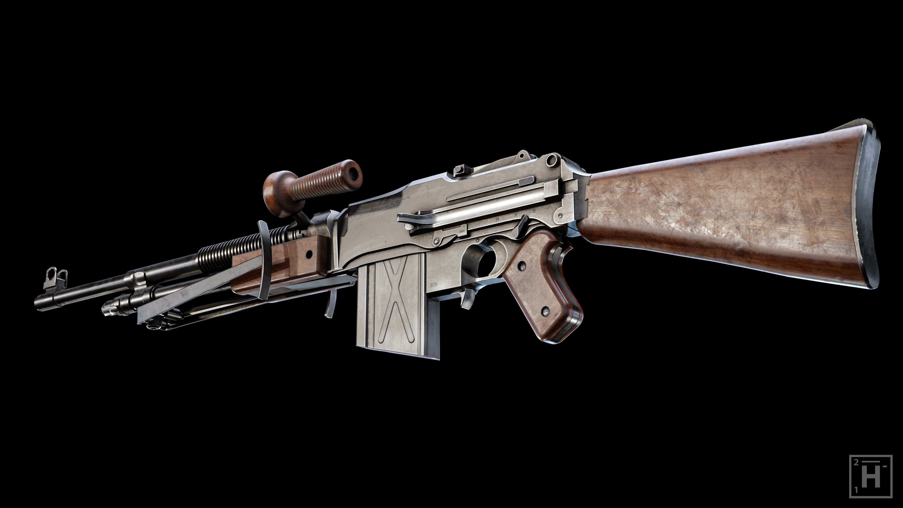 3D model FN Model-D world war ii rifle VR / AR / low-poly | CGTrader