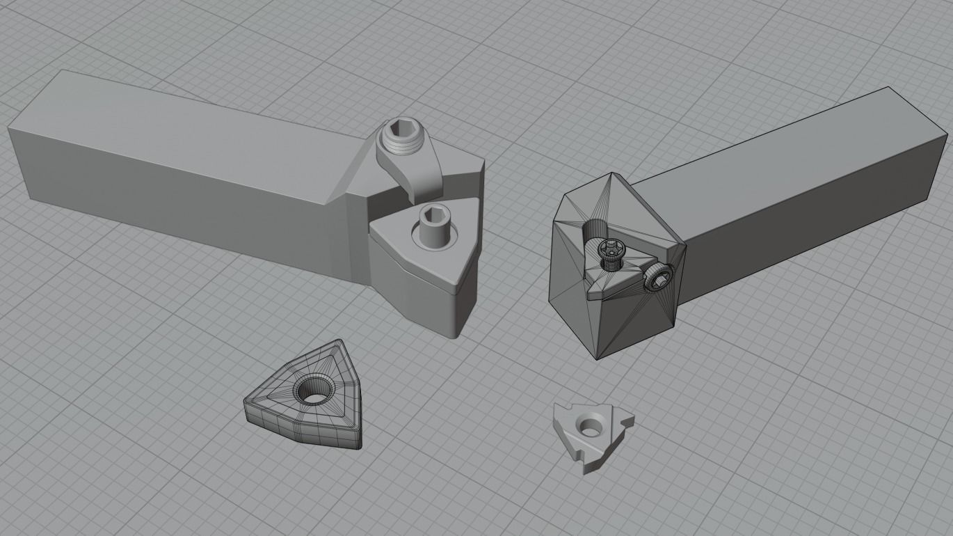 Set of turning tools 3D model | CGTrader