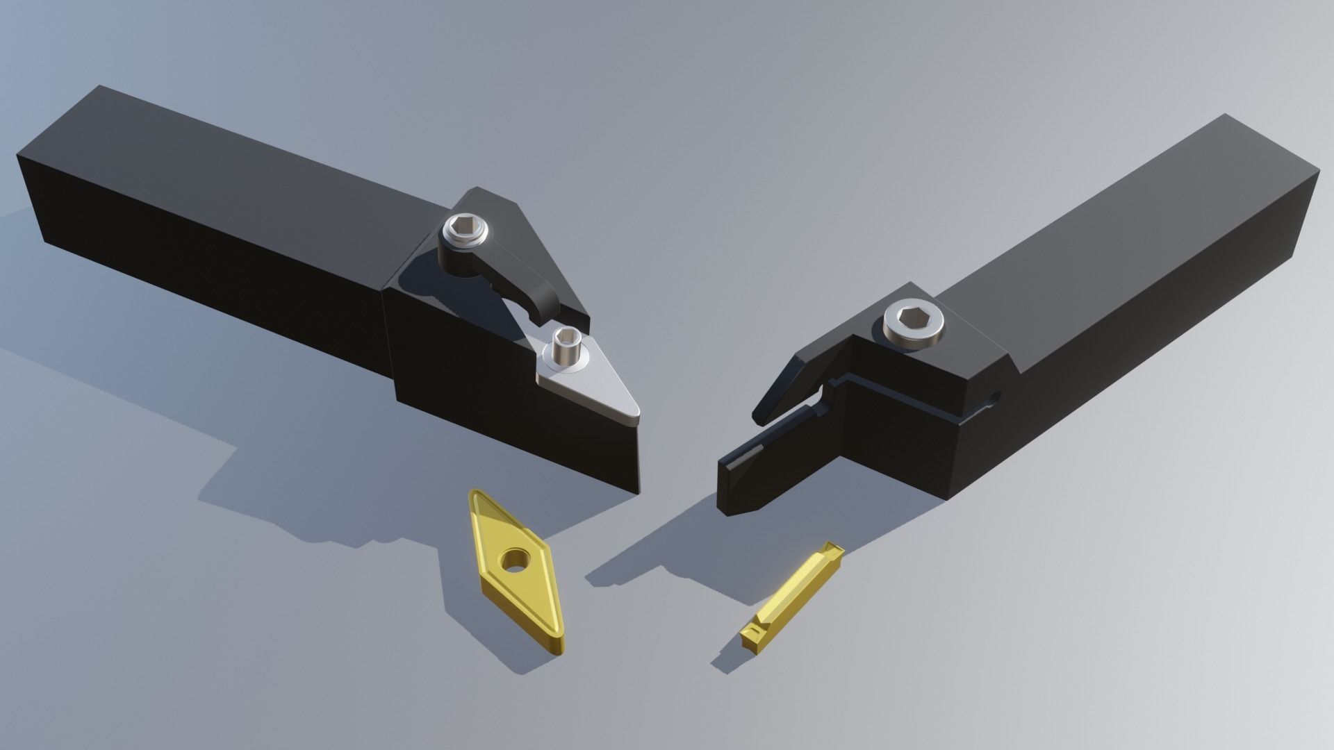 Set of turning tools 3D model | CGTrader