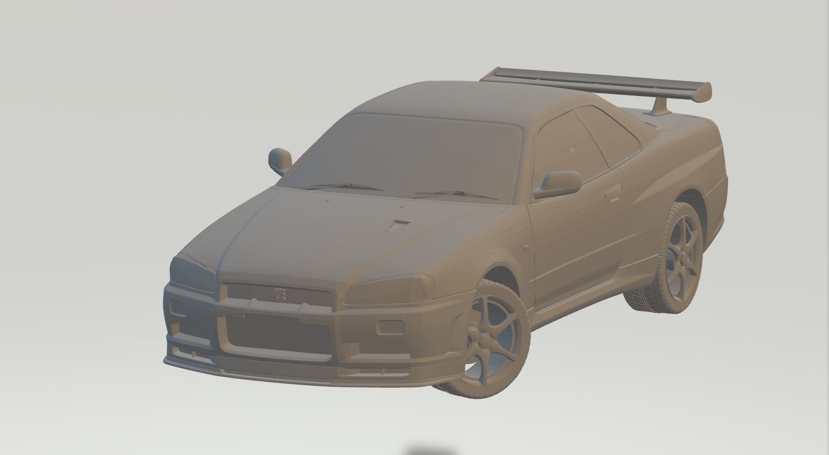 Nissan Skyline GTR R34 3D model rigged | CGTrader