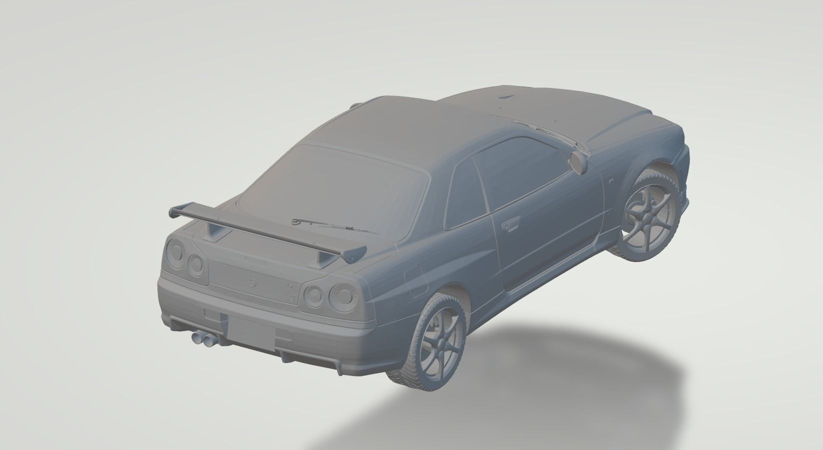 Nissan Skyline GTR R34 3D model rigged | CGTrader