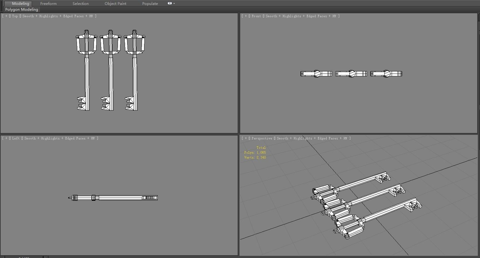 3D model Treasure chest key VR / AR / low-poly | CGTrader